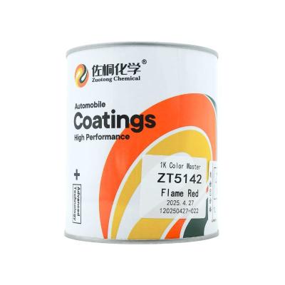 China Zuotong Automotive Red Base Coat Efficient Professional 1L Flame Red Car Paint Repair for sale