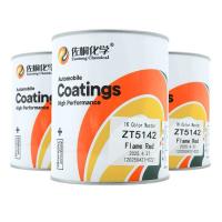 China Zuotong Automotive Red Base Coat Efficient Professional 1L Flame Red Car Paint Repair for sale