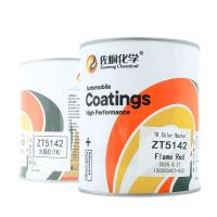 China Zuotong Automotive Red Base Coat Efficient Professional 1L Flame Red Car Paint Repair for sale