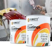 China Car Base Coat Bright Strong Color 1L Professional Flame Red Auto Repair Paint for sale
