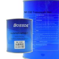 China Bossde Transparent Red Auto Refinish Paint Reliable Mixing Toner 1L Basecoat System for sale
