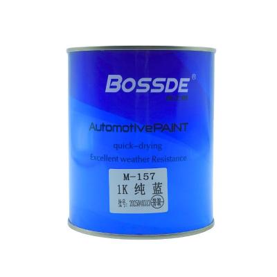 China Bossde Automotive Base Coat Confident Powerful Blue Color 1L High Saturation Refinish System for sale