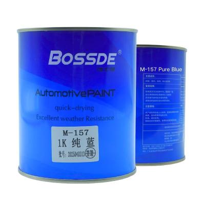 China Bossde Automotive Base Coat Reliable High Strength Blue Pigment 1L Refinish Color Mixing for sale