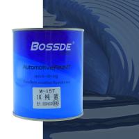 China Bossde Automotive Base Coat Durable High Saturation Blue Color 1L Auto Refinish Mixing for sale