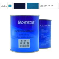 China Bossde Automotive Base Coat Durable High Saturation Blue Color 1L Auto Refinish Mixing for sale