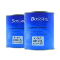 China Bossde 2K International Black Professional Durable Coating 1L High Gloss Car Refinish Paint for sale