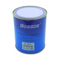 China Bossde 2K International Black Reliable High Gloss Power Coating 1L Automotive Refinish Paint for sale