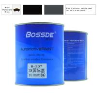 China Bossde 2K International Black Professional Durable Coating 1L High Gloss Car Refinish Paint for sale