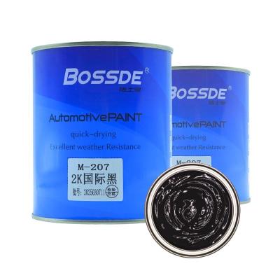 China Bossde 2K International Black Durable Professional Coating 1L Strong Coverage Auto Refinish for sale