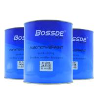 China Bossde 2K Pure Black Durable High Gloss Coating 4L Powerful Automotive Refinish Paint for sale