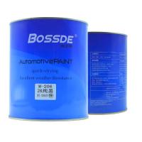 China Bossde 2K Pure Black Reliable Gloss Finish 4L Professional Automotive Refinish Coating for sale