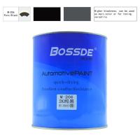 China Bossde 2K Pure Black Strong Coverage Advanced Coating 4L High Performance Car Paint for sale