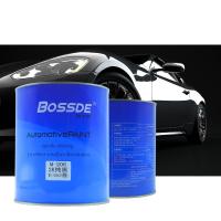 China Bossde 2K Pure Black Strong Coverage Advanced Coating 4L High Performance Car Paint for sale