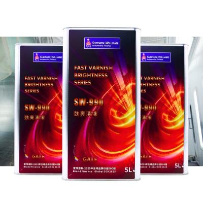 China Sherwin Williams HS High Hardness Automotive Clear Coat Fast Dry 2K Varnish Hardener Kits for sale
