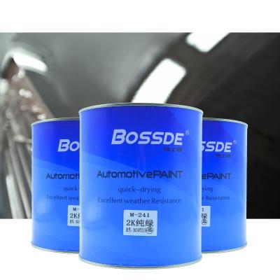 China Bossde Automotive Green Paint Advanced Fast Dry System 4L High Coverage For Car Refinish Workshop for sale
