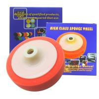 China Foam Polishing Pad Durable Advanced Cutting 150mm Orange Sponge Auto Detailing Surface Care for sale