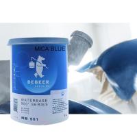 China Sherwin-Williams Car Refinish Paint Durable Waterborne Pearl Coating 1L Efficient Blue Mica System for sale