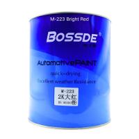 China Bossde 2K Bright Red Car Paint Reliable High Coverage 4L Fast Drying Automotive Refinish for sale