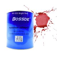 China Bossde 2K Bright Red Automotive Paint Durable Professional 4L Coating For Vehicle Repair for sale