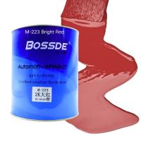 China Bossde 2K Bright Red Car Paint Reliable High Coverage 4L Fast Drying Automotive Refinish for sale