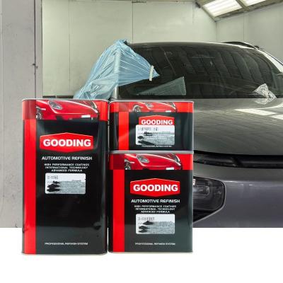 China GOODING GD-400 Full Effect Clearcoat MS High-Flow Mirror Gloss Finish Topcoat Varnish for sale