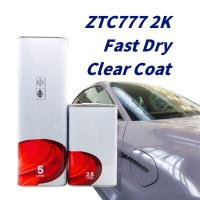 China ZTC777 Hyper Fast Dry Clear Coat No Thinner Needed 30 Min Polish 2K Auto Clear Coat For Spot Repair Body Shop Use for sale