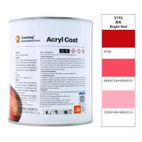 China Zuotong ZT9142 Bright Red 2K Solid Color Car Paint Acrylic Polyurethane Direct Gloss Automotive Refinish Coating for sale