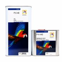 China Glasurit P-C-40 2K Scratch Resistant Clearcoa High Gloss Automotive Clear Coat with P-H-440 Slow Hardener 5L for sale