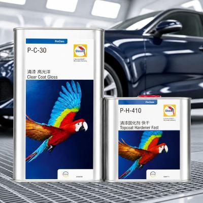 China Glasurit P-C-30 2K Acrylic Polyurethane Clear Coat High Gloss Car Refinish With Fast Standard Slow Hardener for sale