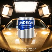 China Gate 2K Alloy Sparkle Gold Metallic Paint | High-Brightness Single Stage Finish for sale