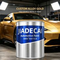 China Gate Alloy Sparkle Gold 2K Automotive Metallic Topcoat Paint For Car Motorcycle Wheel Metal Surface 1L for sale