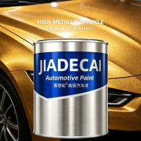 China Gate 2K Alloy Sparkle Gold Metallic Paint | High-Brightness Single Stage Finish for sale
