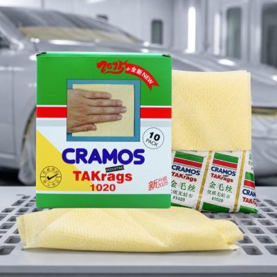 China CRAMOS TAKrags 1020 Nonwoven Tack Cloth 35x35cm Pre-Paint Dust Removal for Automotive Refinish Wheel Coating Spray for sale