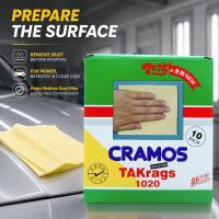 China CRAMOS 1020 Nonwoven Sticky Tack Rag 35cm x 35cm Automotive Spray Paint Surface Cleaning Cloth 10pcs for sale