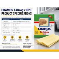 China CRAMOS 1020 Nonwoven Sticky Tack Rag 35cm x 35cm Automotive Spray Paint Surface Cleaning Cloth 10pcs for sale