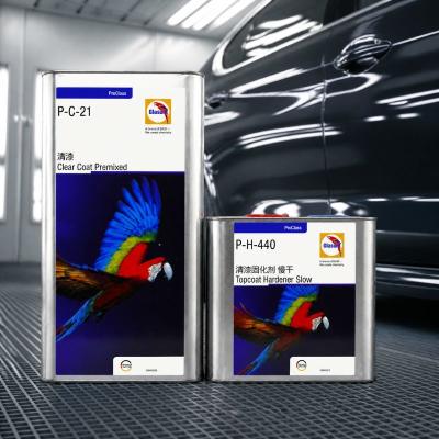 China 2K High Solids Automotive Clear Coat Glasurit 923-666 VOC Ready System With 929-666 Hardener for sale