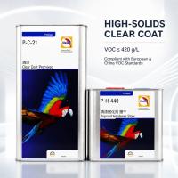 China Glasurit 923-666 VOC Clear Coat 2K High Solids Polyurethane Clear For Automotive Refinish 2:1 W 929-666 Hardener for sale