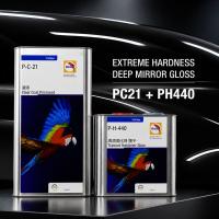 China 2K High Solids Automotive Clear Coat Glasurit 923-666 VOC Ready System With 929-666 Hardener for sale