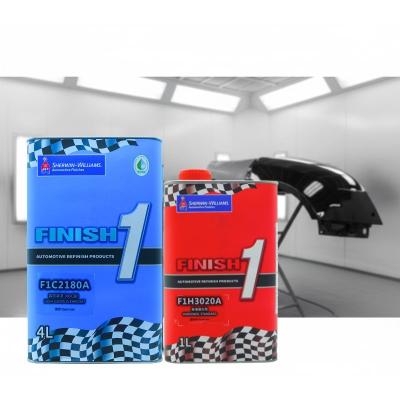 China Sherwin-Williams Finish 1 F1C2180A High Gloss Automotive Clearcoat with F1H3020A Hardener for sale