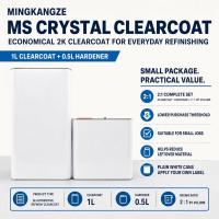 China Economical 2K Crystal Gloss Clearcoat 1L 0.5L Hardener for Automotive Refinish Industrial Applications for sale
