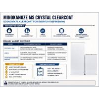 China MS Crystal 1L 0.5L 2K Automotive Clearcoat Kit for Small Repairs Industrial Coating for sale