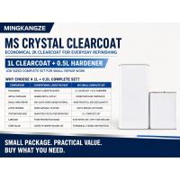 China MS Crystal 1L 0.5L 2K Automotive Clearcoat Kit for Small Repairs Industrial Coating for sale