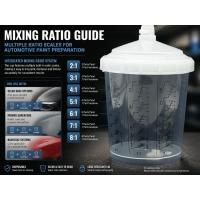 China Disposable Paint Mixing Spray Cup System with Ratio Scales for Automotive Refinish Spray Gun Painting for sale