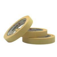 China Standard Yellow Crepe Paper Masking Tape for Automotive Refinishing 60°C for sale