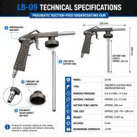 China LB-09 Automotive Undercoating Spray Gun for Stone Chip Coating and Body Schutz for sale