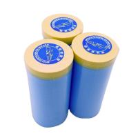 China Pre-Taped Masking Film for Automotive Painting Car Refinishing Paint Masking Protection for sale