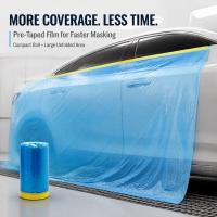 China Pre-Taped Masking Film for Automotive Painting Car Refinishing Paint Masking Protection for sale
