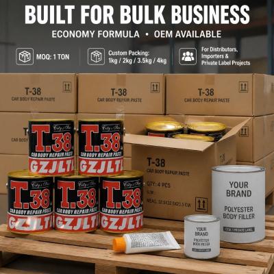 China Polyester Body Filler Reliable High Strength 2K 3.2kg For Auto Repair Workshop for sale
