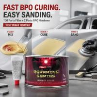 China Fast Curing BPO Polyester Body Filler For Automotive Panel And Aluminum Alloy Surface Repair Easy Sanding 1.7kg 3.7kg for sale