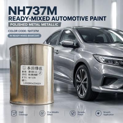 China Pre Mixed by Vehicle Color Code Silver Metallic Finish 1K Basecoat For Honda City Type Automotive Refinishing for sale